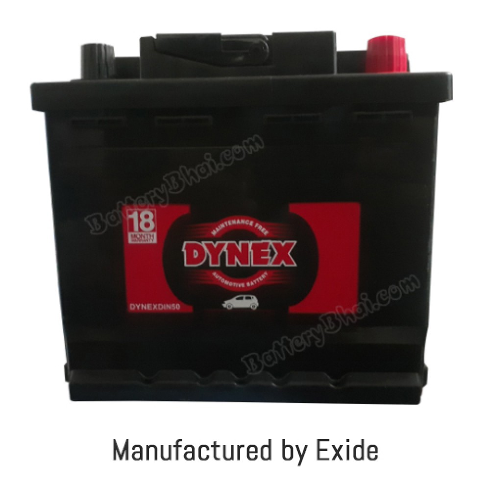 Dynex Battery 50 Ah Price, Buy Dynex Din 50 50Ah Car Battery Online
